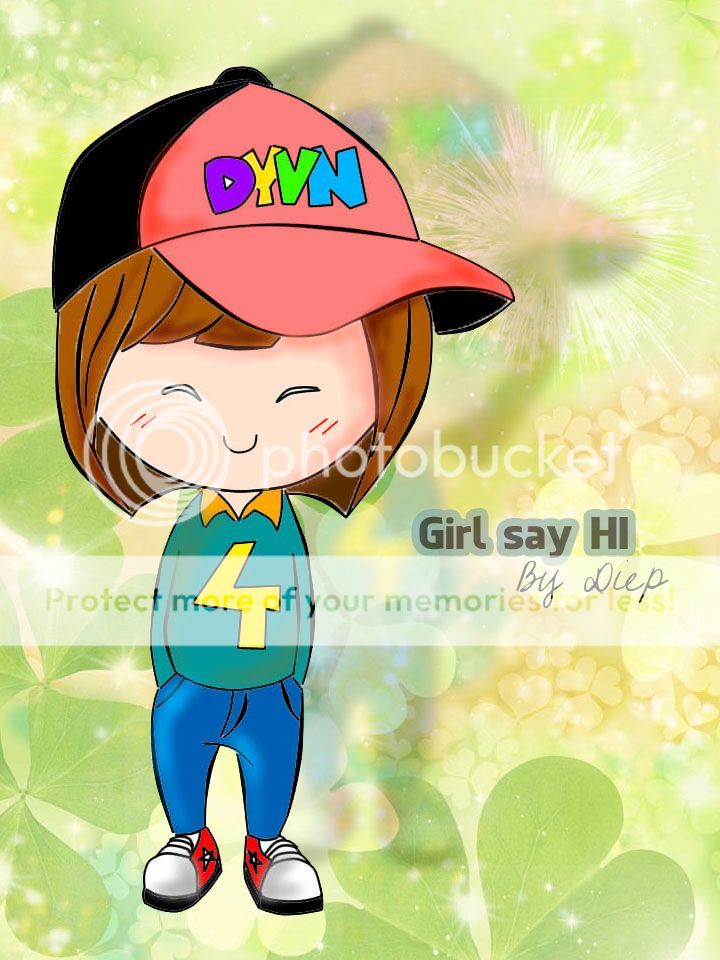 [Chibi] Girl say HI | Diễn đàn Designer Việt Nam